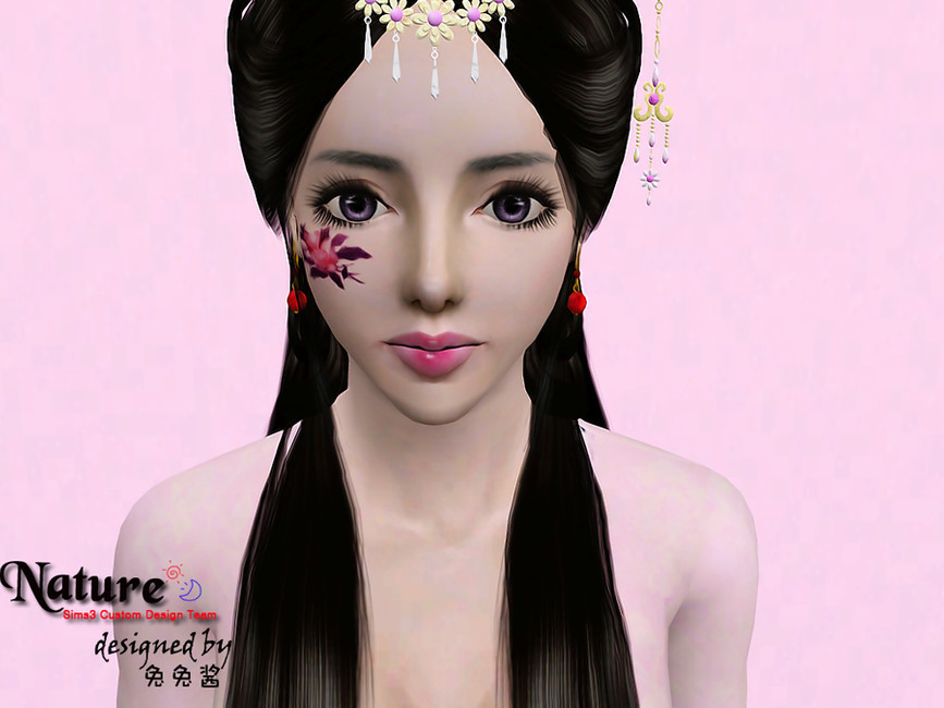 The Sims Resource - Chinese Face Painting-juzhitu
