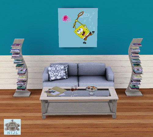 The Sims Resource | painting cartoon 3 (spongebob)