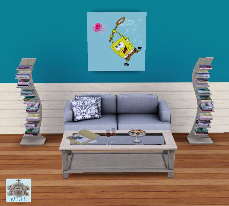 The Sims Resource | painting cartoon 3 (spongebob)