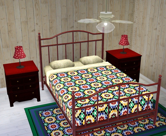 The Sims Resource - Octagonal Patchwork for Bedding