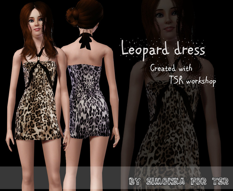 The Sims Resource - Leopard Dress