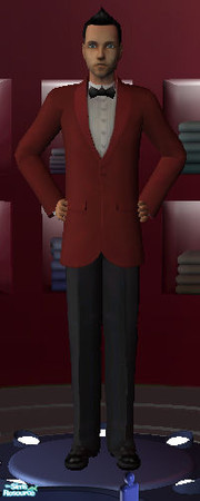 The Sims Resource - Dark Red suit