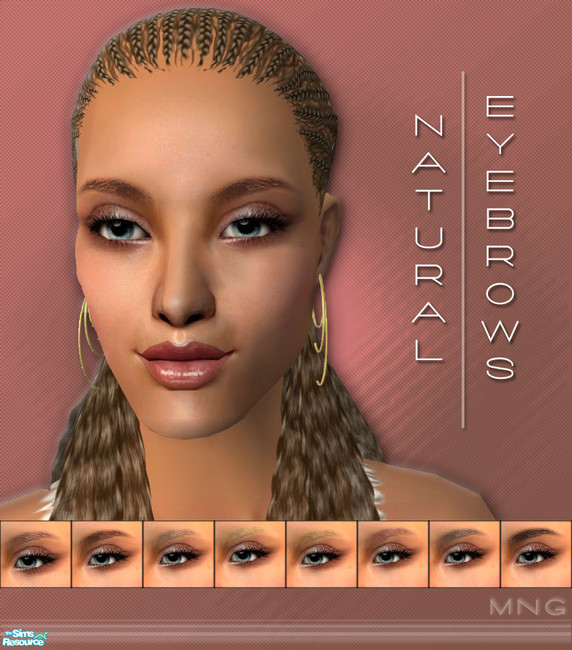 The Sims Resource - Natural Eyebrow Set