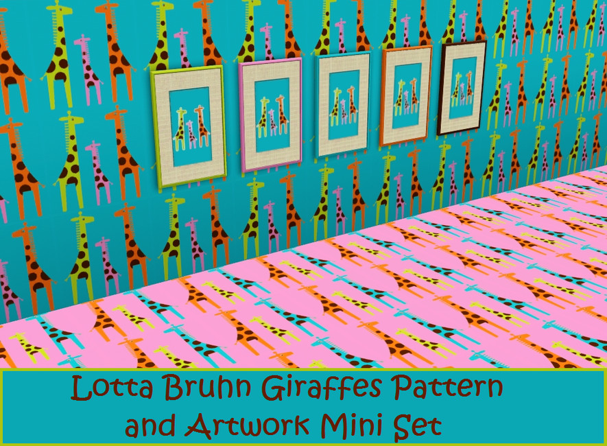 The Sims Resource - Lotta Bruhn Giraffes Mini Set