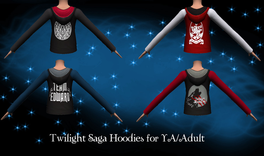 The Sims Resource | Twilight Hoodies for YA and Adult