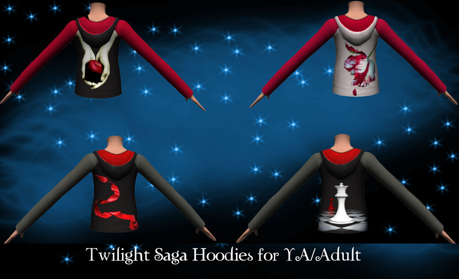 The Sims Resource | Twilight Hoodies for YA and Adult