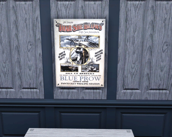 The Sims Resource | Vintage Nautical Sign 3