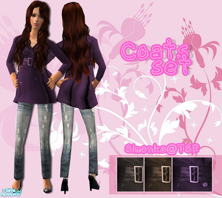 The Sims Resource - Coats set