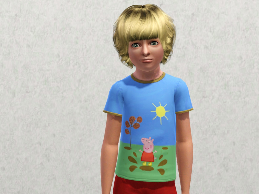 The Sims Resource - "Bubbles and muddy puddles" - Peppa Pig T-shirts ...