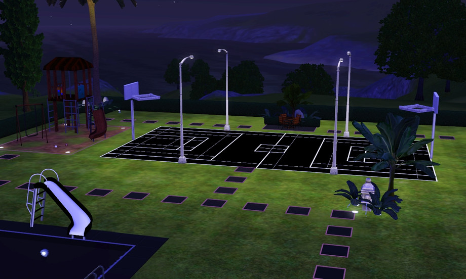 The Sims Resource | Modern Dream w Basketball Court