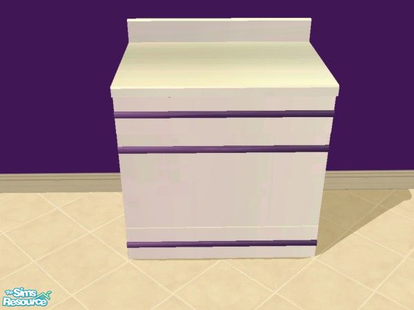 The Sims Resource - Solace Kitchen - Purple Recolor - Trash Compactor