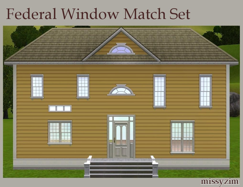 The Sims Resource - Federal Window Match Set