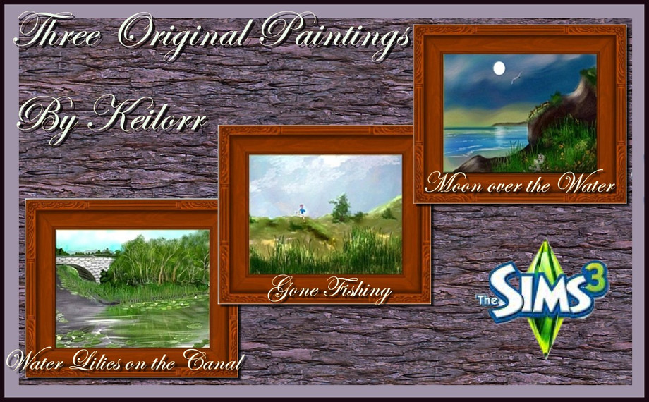 The Sims Resource | Three Original Paintings By Keilorr