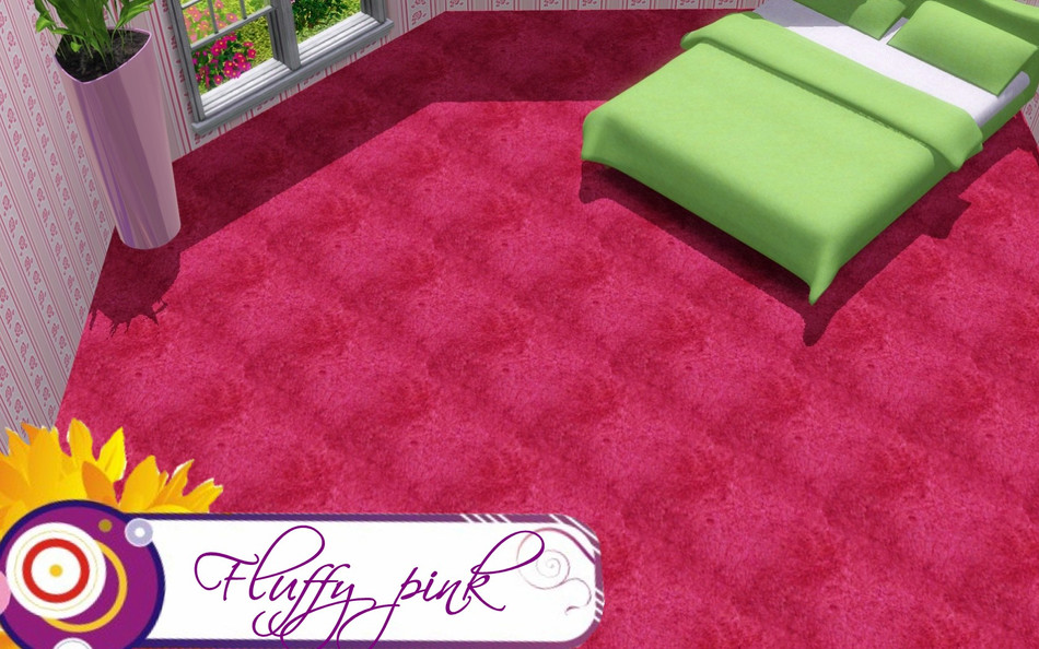 The Sims Resource - Fluffy pink carpet pattern