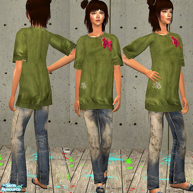 The Sims Resource - openhouse SLOB GRUNGE Set - 5f3f253c Openhouseripslob