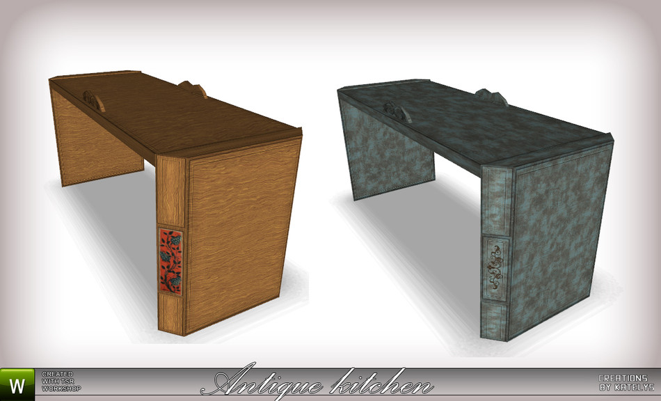 The Sims Resource - Antique Table 01