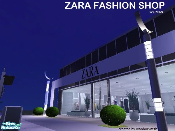 The Sims Resource | ZARA FASHION SHOP (WOMAN)