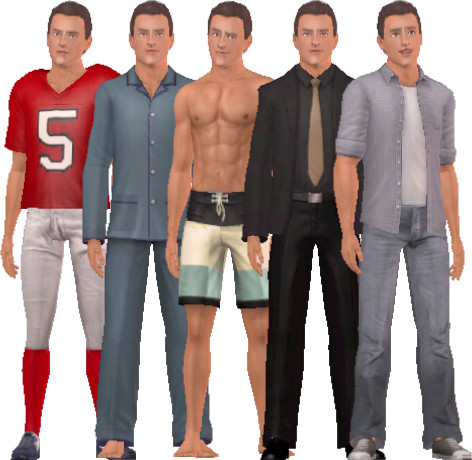 The Sims Resource | Finn Hudson (Cory Monteith) from Glee