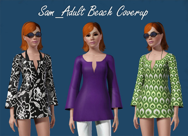 The Sims Resource | Sam_Adult Beach Cover Up