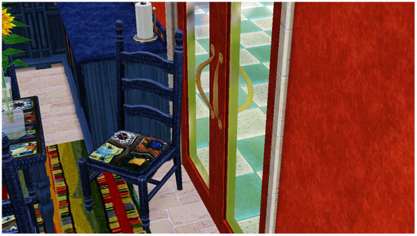 The Sims Resource | PATCHWORK KITCHEN CHAIR