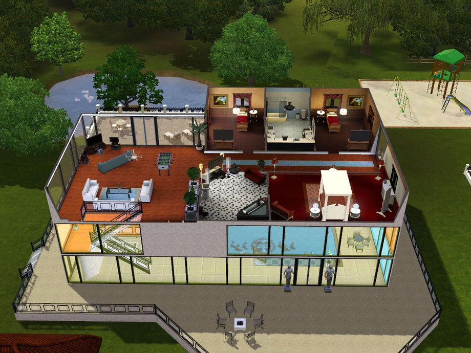 The Sims Resource | Ultra-Luxury Modern, Glass House