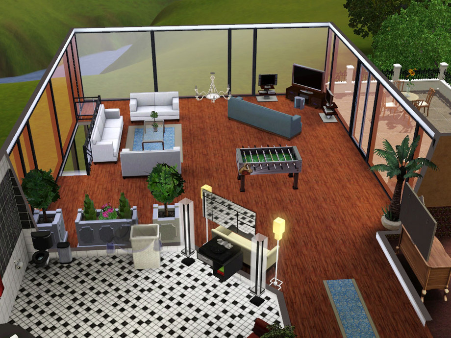 The Sims Resource | Ultra-Luxury Modern, Glass House