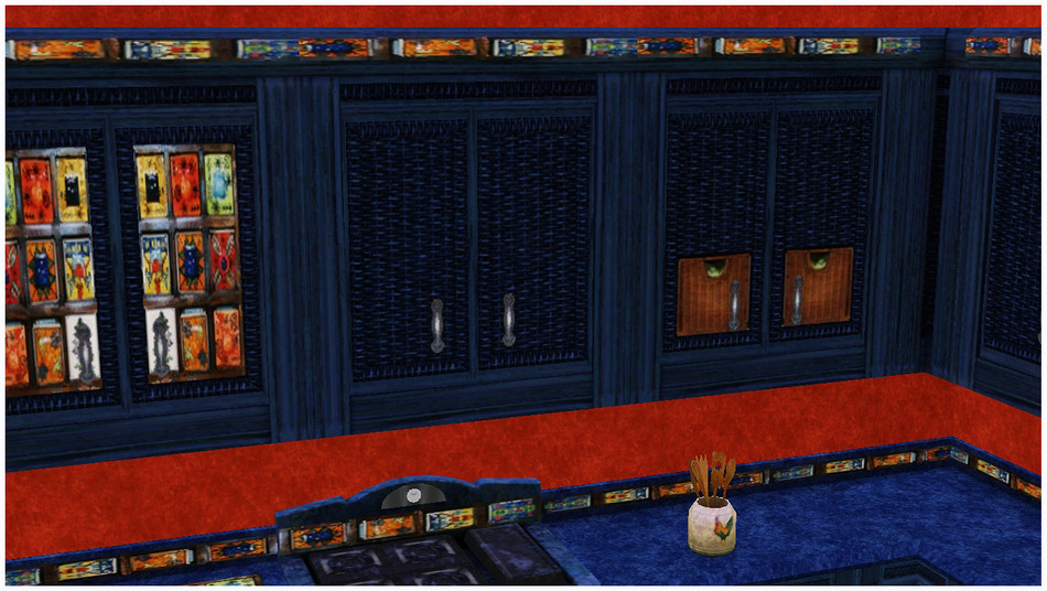 The Sims Resource - PATCHWORK KITCHEN CABINET