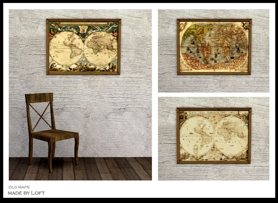 The Sims Resource - Old Maps Painting 3