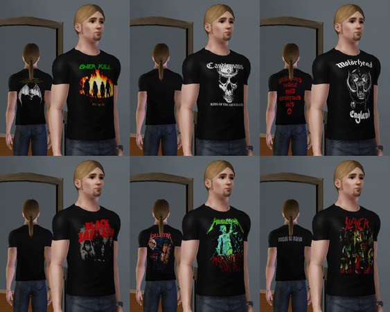 The Sims Resource | Metal Shirts