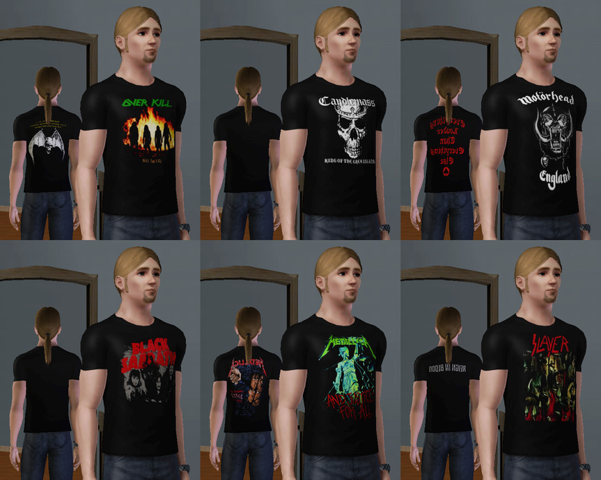 The Sims Resource | Metal Shirts