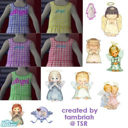 The Sims Resource | tams angel clothing set 1