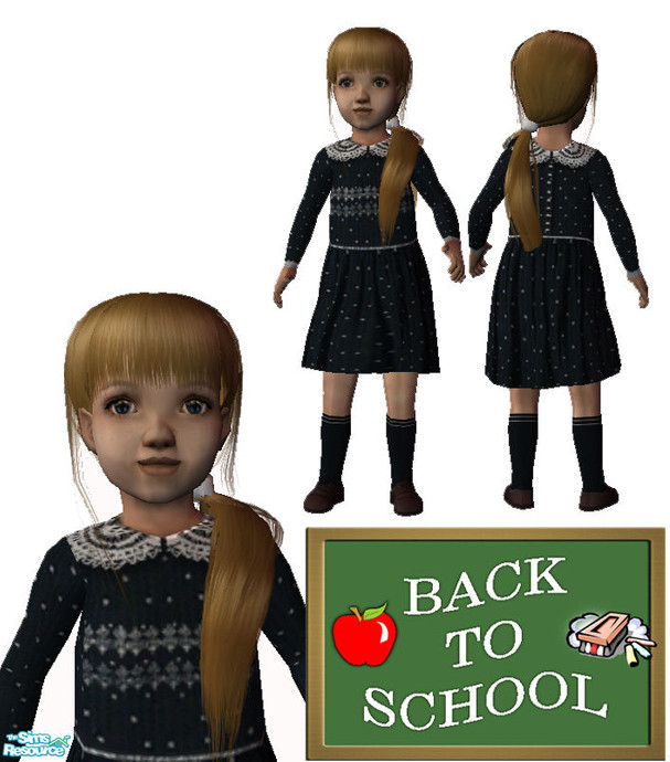 The Sims Resource - Back to School Sister outfit - 5f5bd441 Schoolday3