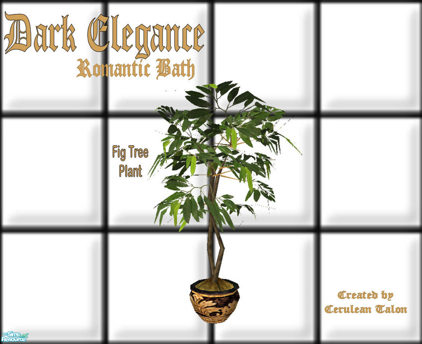 The Sims Resource - Dark Elegance - Fig Tree Plant