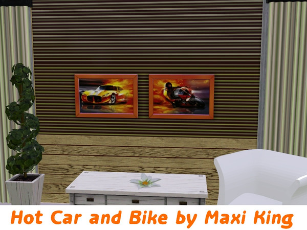 The Sims Resource - Hot car and bike