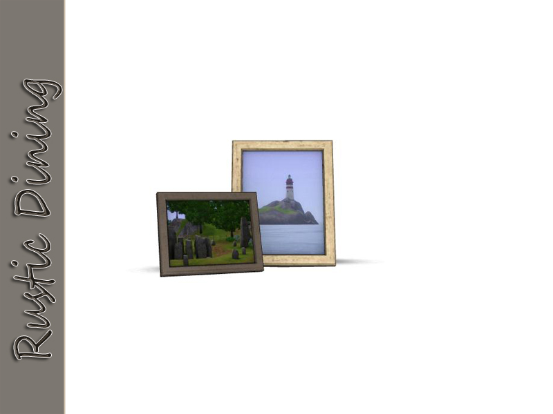 The Sims Resource | Rustic Dining Photoframes