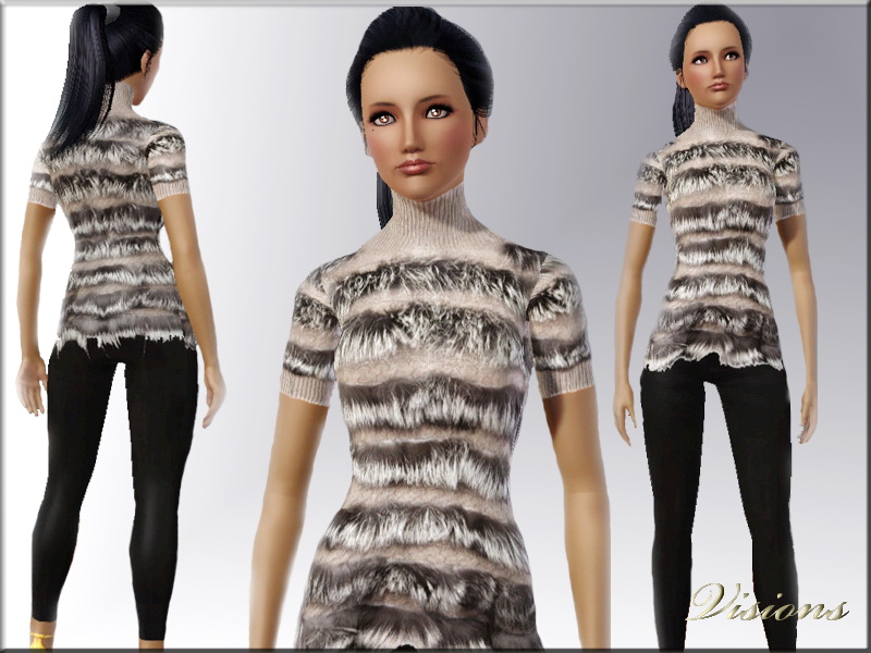 The Sims Resource | Fox fur poncho