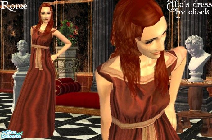 The Sims Resource - Atia of the Julii Roman Dress 01