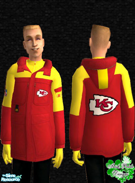 The Sims Resource - NFL Coat Collection - Chiefs