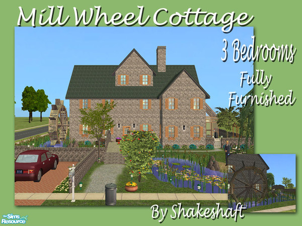 The Sims Resource - Mill Wheel Cottage