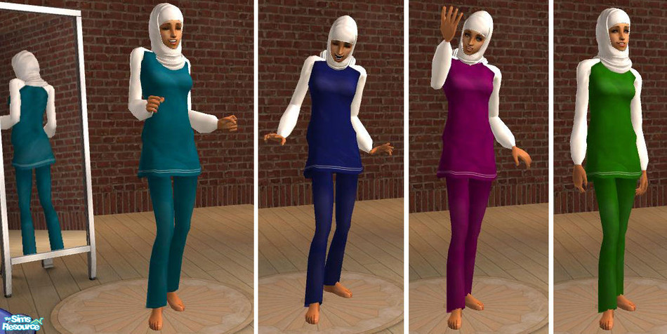 The Sims Resource - The burkini - islamic swimsuit