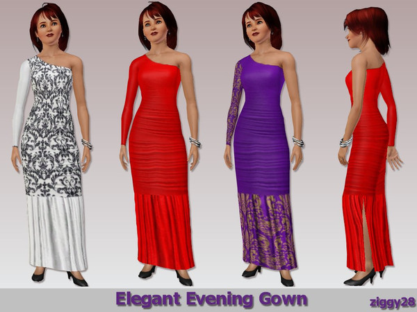 The Sims Resource | Elegant Evening Gown