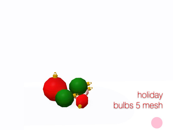 The Sims Resource - Holiday Bulbs 5 Mesh