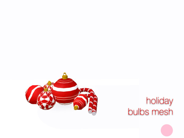 The Sims Resource | Holiday Bulbs Mesh