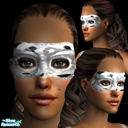 The Sims Resource | Venetian Mask Silver