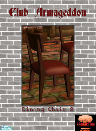 The Sims Resource - Club Armageddon - Dining Chair 2