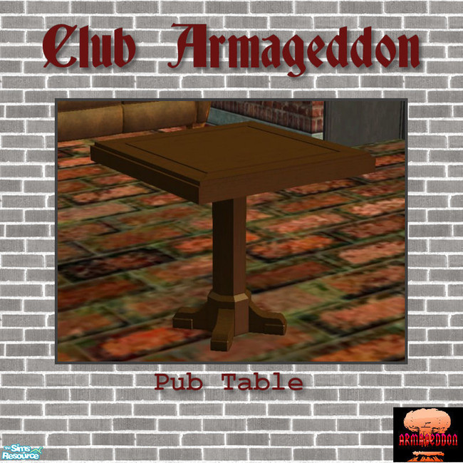 The Sims Resource - Club Armageddon - Dining Table 2