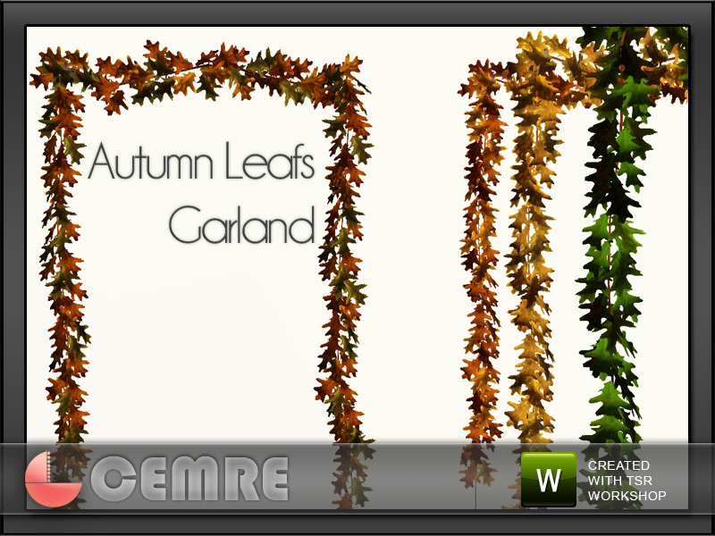The Sims Resource | Halloween Decorations - Autumn Garland