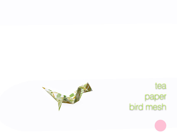 The Sims Resource | Tea Paper Bird Mesh