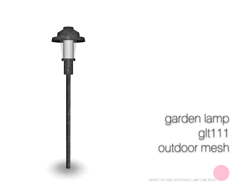 The Sims Resource | GLT111 Outdoor Lamp Mesh