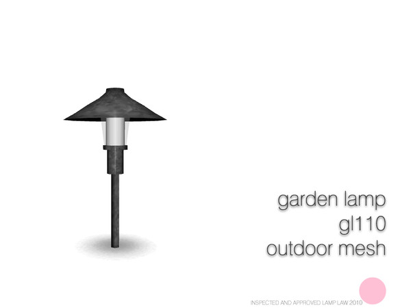 The Sims Resource | GL110 Outdoor Lamp Mesh